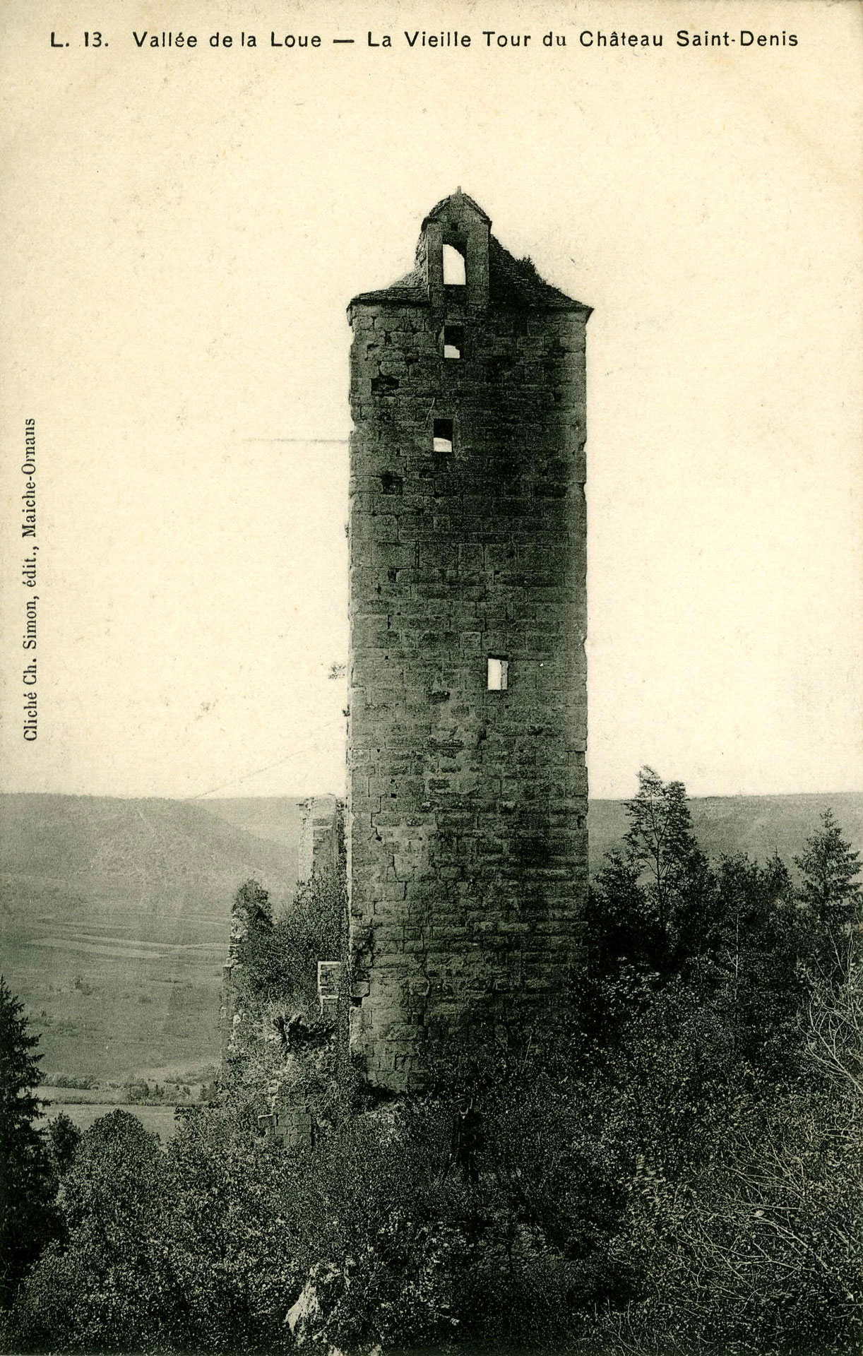Le Castel Saint-Denis ou château de Scey près d’Ornans